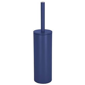 Spirella WC B&uuml;rste Klob&uuml;rste Toilettenb&uuml;rste Akira mit hygienischem Beh&auml;lter Dunkelblau, Bleu Fonc&eacute; Mat