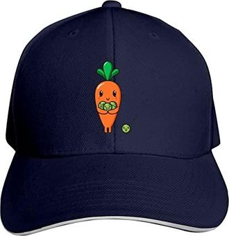 Hdadwy Mignon Carottes Unisexe Casquette de Baseball r&eacute;glable Sport Sandwich Casquette Camionneur Chapeaux Hip Hop Papa Chapeau pour Hommes Femmes