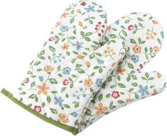 Cabilock Gebl&uuml;mte Dicke Ofenhandschuhe Mikrowellen Ofen Hitzebest&auml;ndig rutschfest Hitzeschutz Backhandschuhe f&uuml;r K&uuml;chenbackzubeh&ouml;r und Essenszubereitung