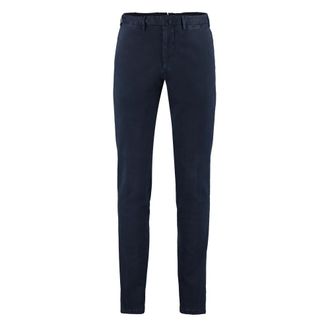 THE (ALPHABET) Stretch Baumwoll Chino Hose - - Trousers - Herren - Blau - L