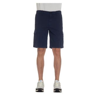 Eleventy Blaue Shorts mit Rei&szlig;verschluss und Knopf - - Shorts - Herren - Blau - W33