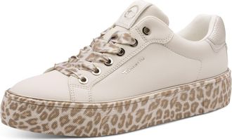 Tamaris Damen Sneaker Low Cut, braun (Leopard Comb),39