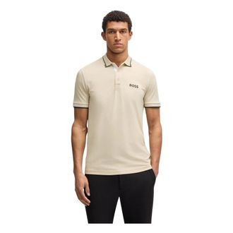 Boss Green by Hugo Boss Homme, Tops, Beige, Taille: XL Polo Beige Innovant