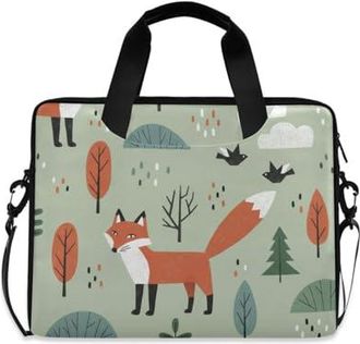 Alaza Sac pour ordinateur portable de 40,6 &agrave; 15,6 pouces, carlins et fleurs, sac pour ordinateur portable pour femme, homme, &eacute;tudiant, travail, voyage, band