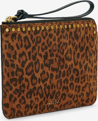 Isabel Marant Pochette Flat Pouch - Femme - Léopard - Isabel Marant - cadeau de noël femme