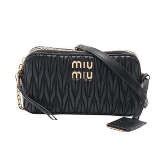 Miu Miu Mini sac &agrave; bandouli&egrave;re Pre-owned en cuir matelass&eacute; - Femme - Pre-owned - Noir - Taille: ONE Size