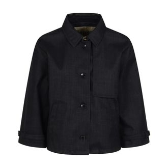 Herno Femme, Manteaux, Bleu, Taille: 42 FR Cappa Dettagli Trench