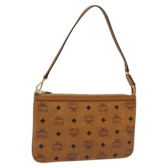 MCM Pochette en cuir doccasion - Femme - Pre-owned - Brun - Taille: ONE Size