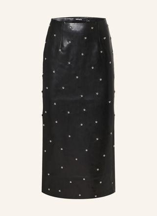 Rotate Rotate Rock In Lederoptik Mit Nieten schwarz