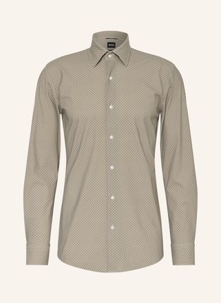 HUGO BOSS Hemd Hank Slim Fit beige