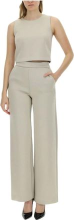 Max Mara Femme, Tops, Gris, Taille: 36 FR Dazzy Cropped Top