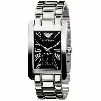 Emporio Armani AR0156 Klassisch Schwarz Rechteck Herrenuhr