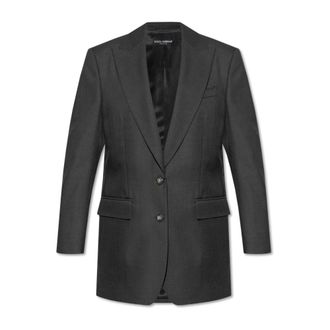 Dolce & Gabbana Wollblazer mit einfachem Schlitz - - Jackets - Damen - Grau - S