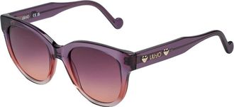 Liu Jo Femme, Accessoires, Violet, Taille: ONE Size Lunettes de soleil rondes en ac&eacute;tate