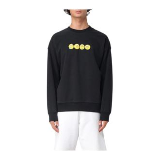 Barrow Sweatshirt mit Emoticon-Print - - Sweatshirts & Hoodies - Herren - Schwarzk - L