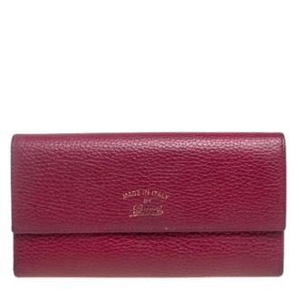 Gucci Pre-owned Leder Portemonnaies - - Pre-owned - Damen - Rot - ONE SIZE