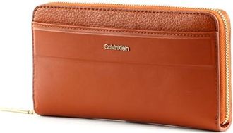 Calvin Klein Portefeuille Femme Daily Dressed Grand Mod&egrave;le, Marron (Cognac), Taille Standard