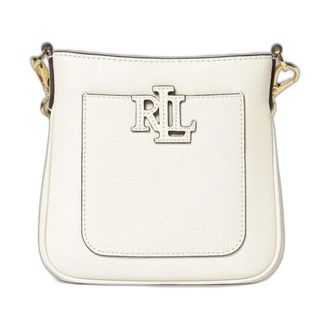 Ralph Lauren RL Logo Ledertasche Umh&auml;ngetasche - - Bags - Damen - Wei&szlig; - ONE SIZE