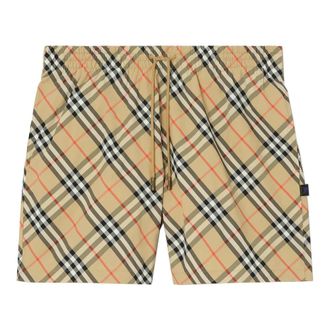 Burberry Badeshorts mit Karomuster und Kordelzug - - Swimwear - Herren - Beige - S