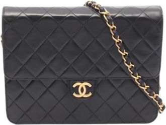 Chanel Sac bandouli&egrave;re vintage Pre-owned - Femme - Pre-owned - Noir - Taille: ONE Size