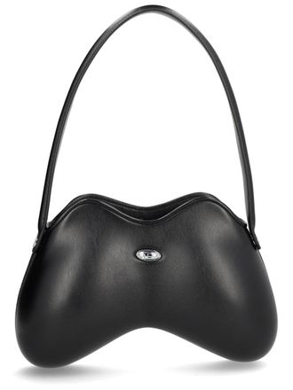 Diesel Womens Double-D Black Shoulder Bag Polyurethane