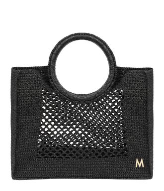 Mizele Cabas Fish Net Medium Lurex Noir