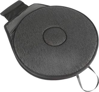Hellery Drehendes Sitzkissen Drehsitz Drehkissen Auto Einstiegshilfe Ausstiegshilfe, 360-Drehung, Schwarz, 42cm