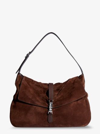 Gucci Jackie Flap suede shoulder bag - GUCCI - gender_Man