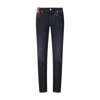 Sartoria Tramarossa Homme, Jeans, Noir, Taille: W35 Jean Slim-Fit intemporel