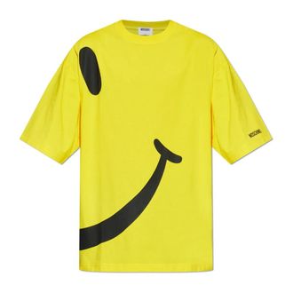 Moschino X Smiley T-Shirt - - Tops - Herren - Gelb - S
