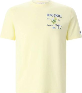 MC2 Saint Barth Homme, Tops, Jaune, Taille: XL Mojito Embroidery T-Shirt