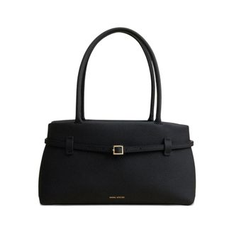 Manu Atelier Schwarze Leder Schnalle Handtasche - - Bags - Damen - Schwarzk - ONE SIZE