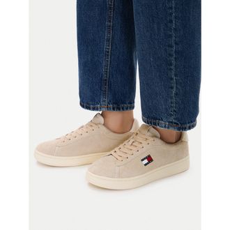 Tommy Jeans Sneakers Tommy Jeans Logo Suede Archive EN02985 Beige