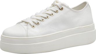 Tamaris Damen Sneaker Low Textil; White/weiß; 40 EU