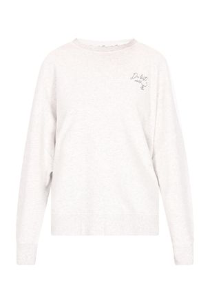 Dreimaster Dreimaster Sweatshirt Damen Wollwei&szlig;-Melange
