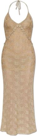 LoveShackFancy Loveshackfancy, Femme, Robes, Jaune, Taille: 38 FR Robe Longue Vreya