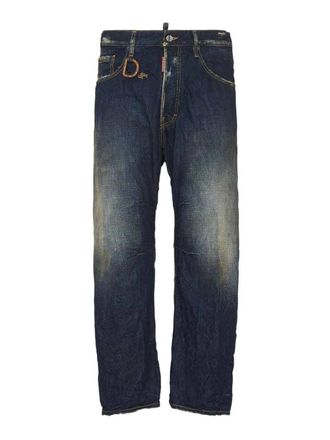 Dsquared2 Jean Droit - Bleu Fonc&eacute;