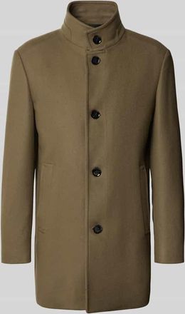 Strellson Regular Fit Wollmantel mit Stehkragen Modell FINCHLEY