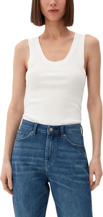 s.Oliver Damen Strick Top, Wei&szlig;, 36