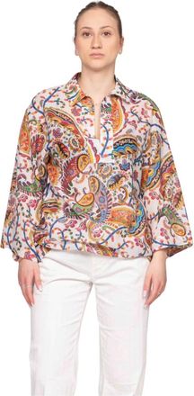 Etro Femme, Blouses et Chemises, Multicolore, Taille: 40 FR Chemise en soie imprim&eacute;e