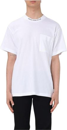 Versace Jeans Couture Homme, Tops, Blanc, Taille: L Pocket TShirt with Collar Detail