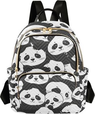 Mnsruu Mini sac &agrave; dos mignon petit panda pour femme, sac de voyage d&eacute;contract&eacute;, sac &agrave; bandouli&egrave;re, S, Joli petit panda, M