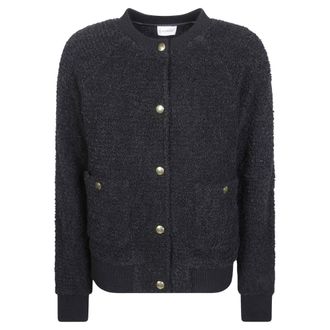 Moncler Rei&szlig;verschluss-Strickjacke - - Knitwear - Damen - Blau - S