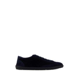 Brunello Cucinelli Homme, Chaussures, Bleu, Taille: 43 1/2 EU Suede Lightweight Baskets