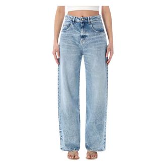 Icon Denim Los Angeles Femme, Jeans, Bleu, Taille: W26 Wide Jeans