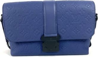Louis Vuitton Pre-owned Cuir sacs-louis-vuitton - Femme - Pre-owned - Bleu - Taille: ONE Size
