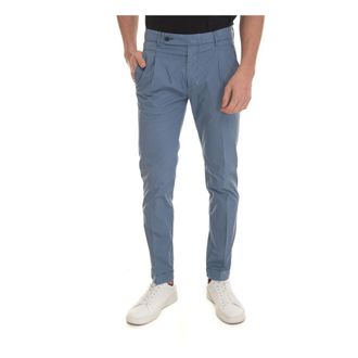 Berwich Stone Washed Retro-GD Chino Hose - - Trousers - Herren - Blau - 3XL