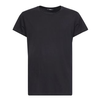14Bros 14 Bros, Homme, Tops, Noir, Taille: M T-shirt en Maille Col Rond Noir