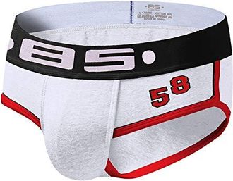 Generic Slip hipster pour homme en coton élastique respirant et confortable pour étudiant - Tendance - Hippie - Doux pour la peau - Antibactérien - Sangle joc