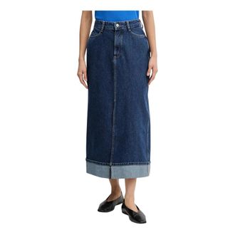 Marc O'Polo Maxi-Jeansrock in Regular Fit - - Skirts - Damen - Blau - M